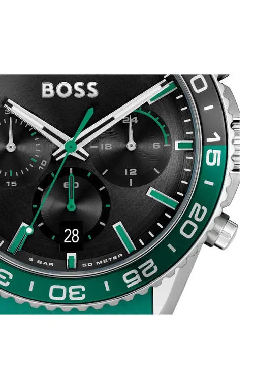 BOSS Runner Chronograph Strap Watch
