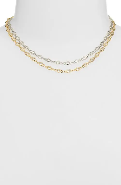 VIDAKUSH Duotone Layered Choker Necklace