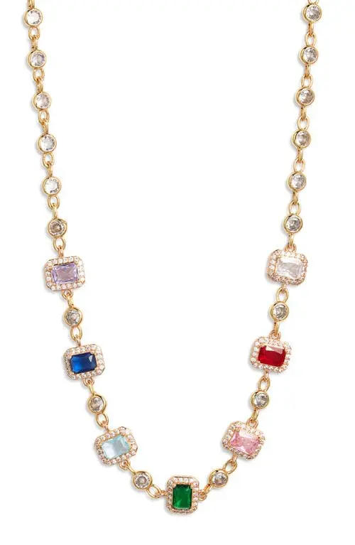 VIDAKUSH Multi Cubic Zirconia Choker Necklace