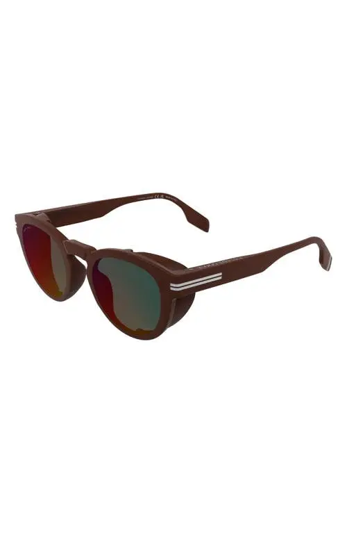 Canada Goose 51mm Polarized Oval Sunglasses - Matte Burgundy