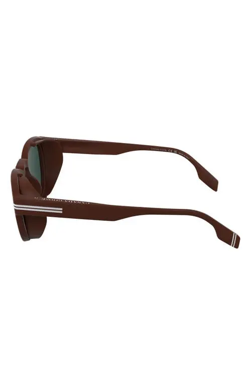 Canada Goose 51mm Polarized Oval Sunglasses - Matte Burgundy