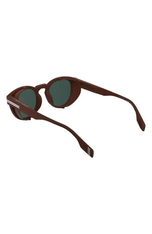 Canada Goose 51mm Polarized Oval Sunglasses - Matte Burgundy
