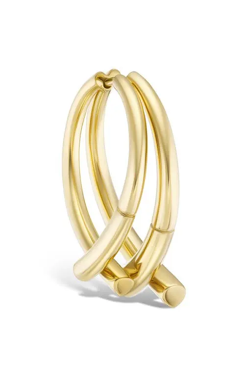 TABAYER Oera Edition 3 Hoop Earrings - Yellow Gold