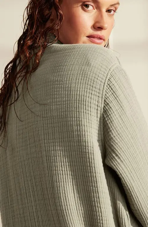 BOLL & BRANCH Dream Rib Organic Cotton Robe - Sageleaf