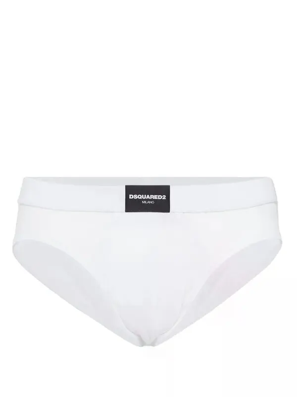 Dsquared2 Logo-tag Briefs - White