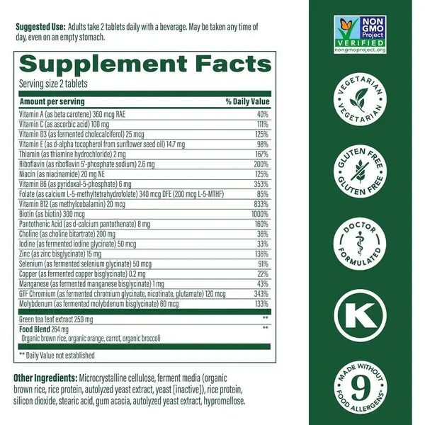 MEGAFOOD Multi For 55+ 120 Tablets
