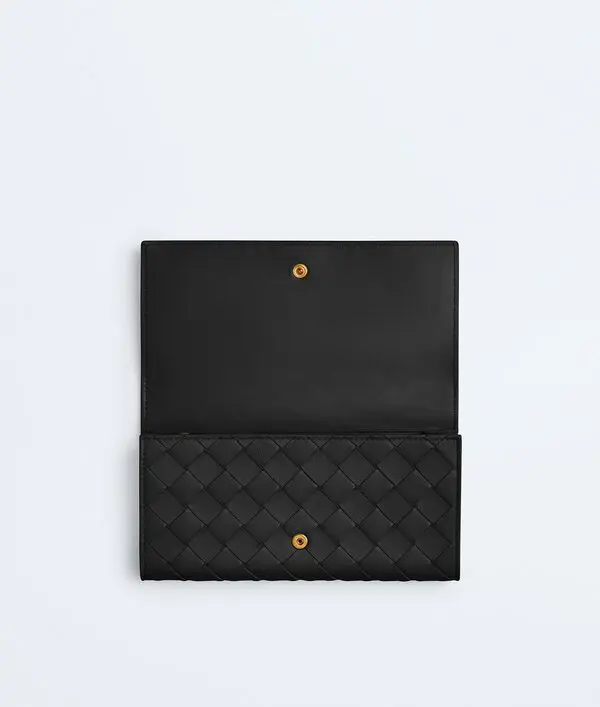 Bottega Veneta Intrecciato Large Flap Wallet