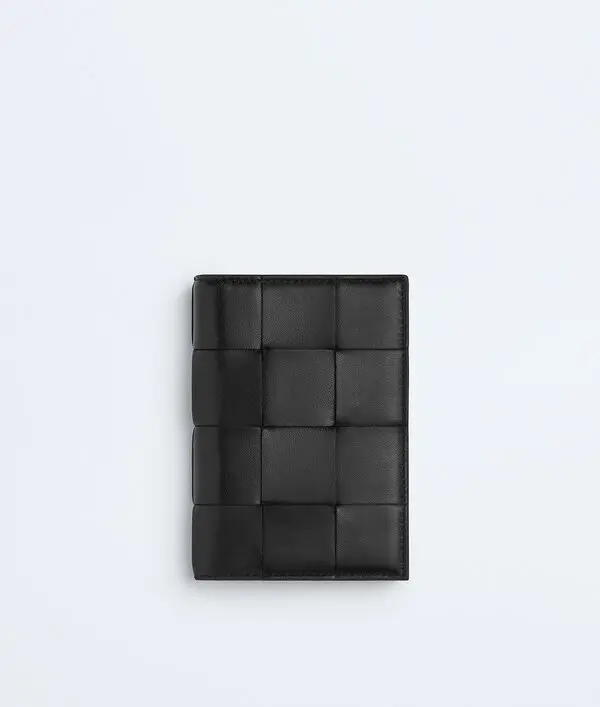 Bottega Veneta Cassette Passport Case - Black