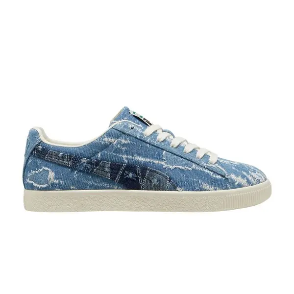 PUMA Clyde Denim Sneakers - Blue