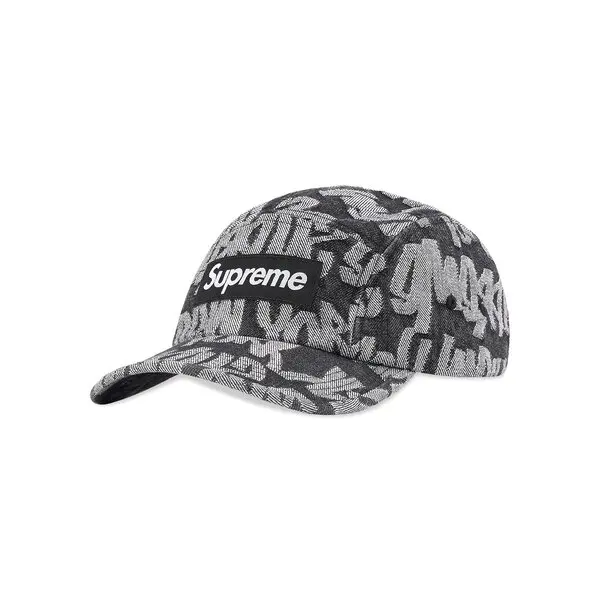 Supreme Fat Tip Jacquard Denim Camp Cap