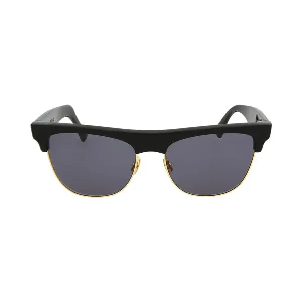 Bottega Veneta Half Rim Sunglasses - Black