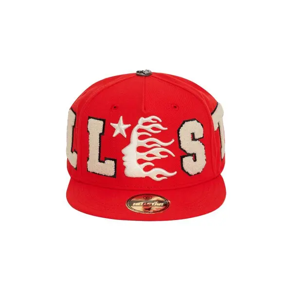 HELLSTAR Og Patch Fitted Cap - Red