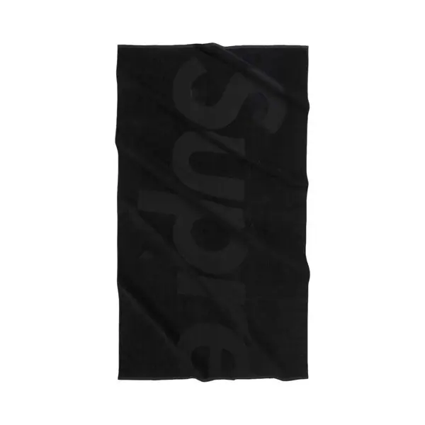 Supreme Tonal Logo Towel - Black