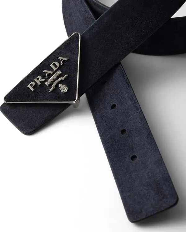 Prada Buckle For Suede Belt Strap