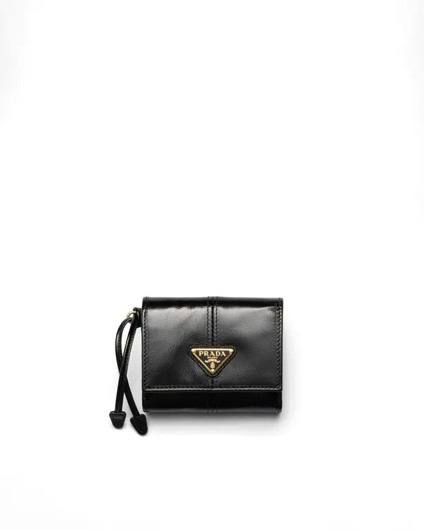 Prada Small Leather Wallet - Black