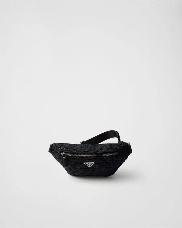 Prada Crochet Belt Bag - Black