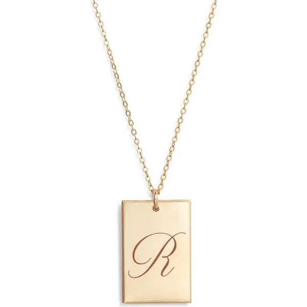 SET & STONES Stella Initial Pendant Necklace - Gold / R