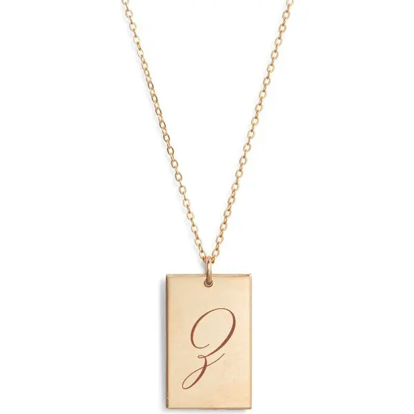 SET & STONES Stella Initial Pendant Necklace - Gold / Z