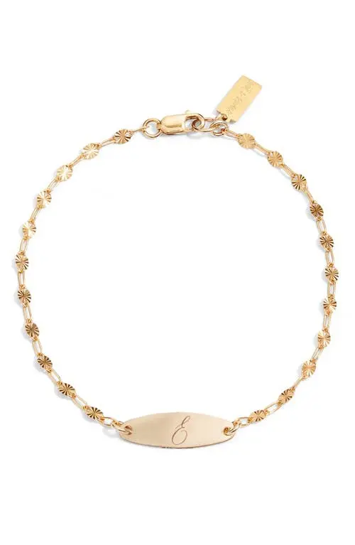 SET & STONES Initial Link Bracelet - Gold / Z
