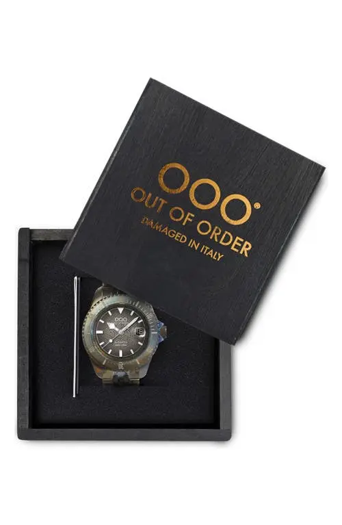 OUT OF ORDER Diverissimo Azteco Automatic Bracelet Watch