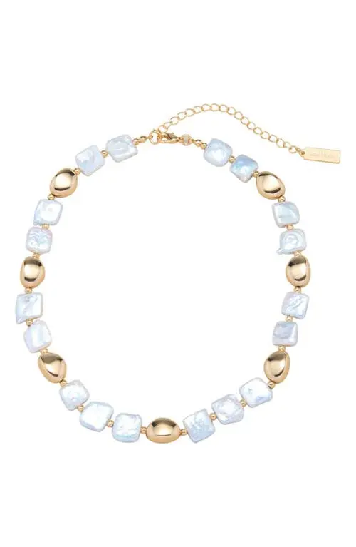 ST. MORAN Freshwater Pearl Beaded Necklace - White