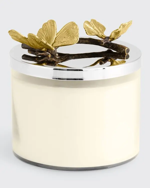 Michael Aram Butterfly Ginkgo Candle - Silver