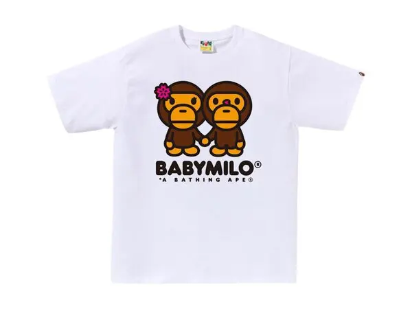 A BATHING APE Sakura Baby Milo Tee Shirt - White