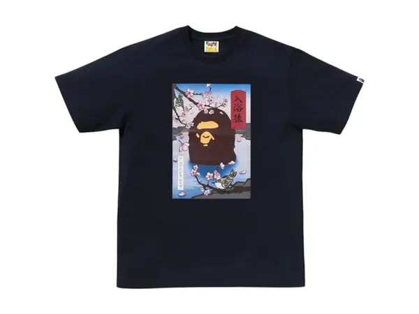 A BATHING APE Japan Tee Shirt - Navy Blue