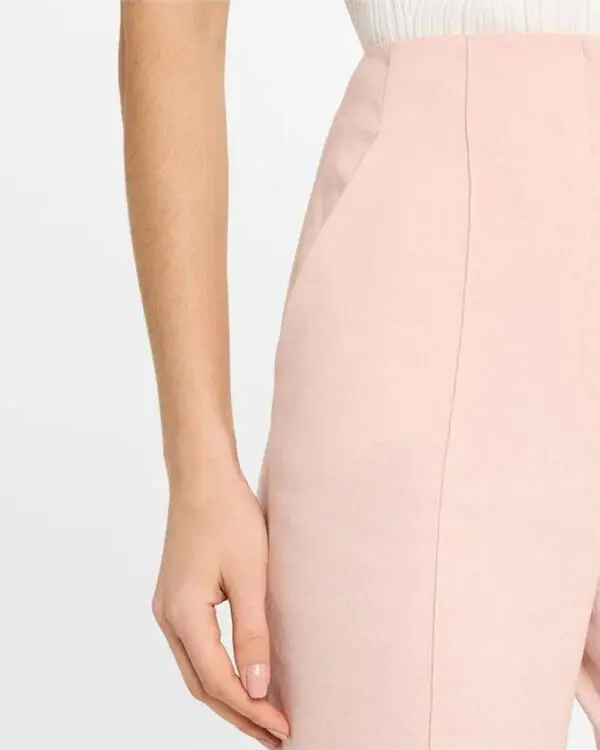 Veronica Beard Komi Linen Pants - Pink Shell