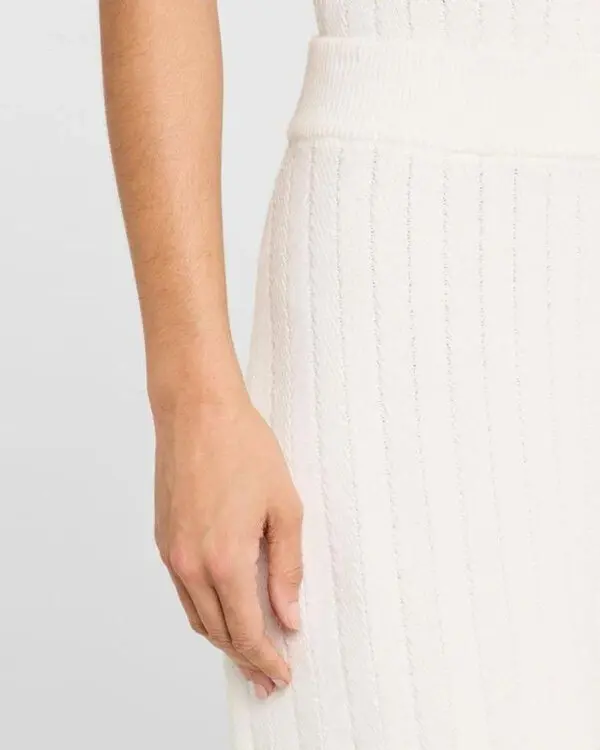 ARGENT Herringbone Straight Mini Skirt