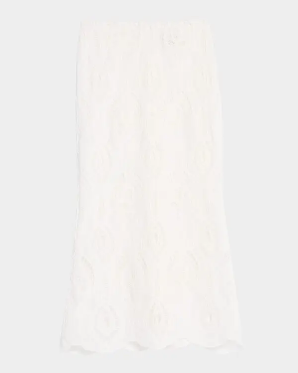 JBQ Kenzie Eyelet-embroidered Maxi Skirt