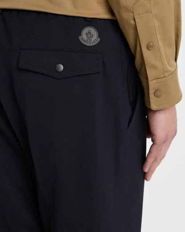 Moncler Tailored Gabardine Pants - Dkblue