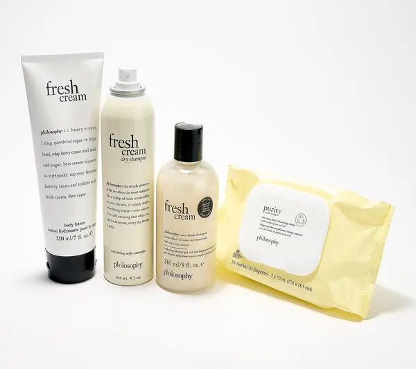 PHILOSOPHY Fresh Cream Bodycare & Purity Cloths 4pc Refresh Kit - One-color