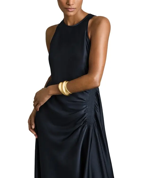 reiss navy satin dress Petites Anessa Satin Dress