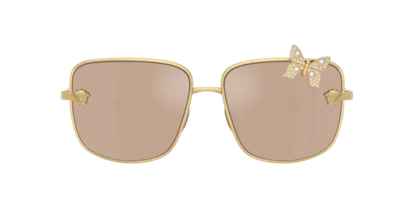 Versace Square Frame Sunglasses - Gold Plated