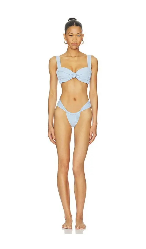 MONTCE Hayden Bikini Top - Peri Rib