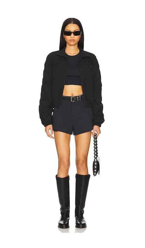 Alexander Wang Cropped Short Sleeve Tee - Navy