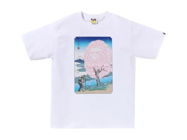 A BATHING APE Japan Sakura Tee Shirt - White