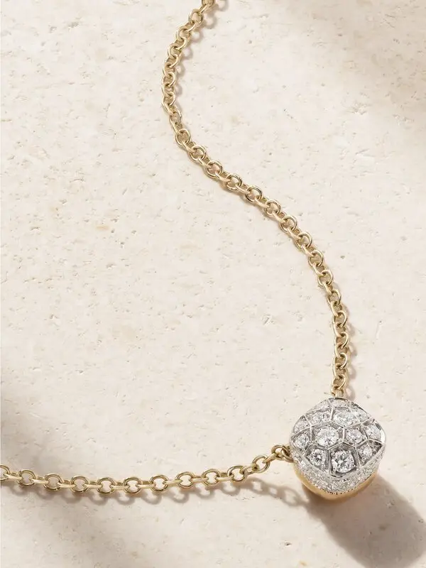Pomellato Nudo 18-karat And White Diamond Necklace - Gold