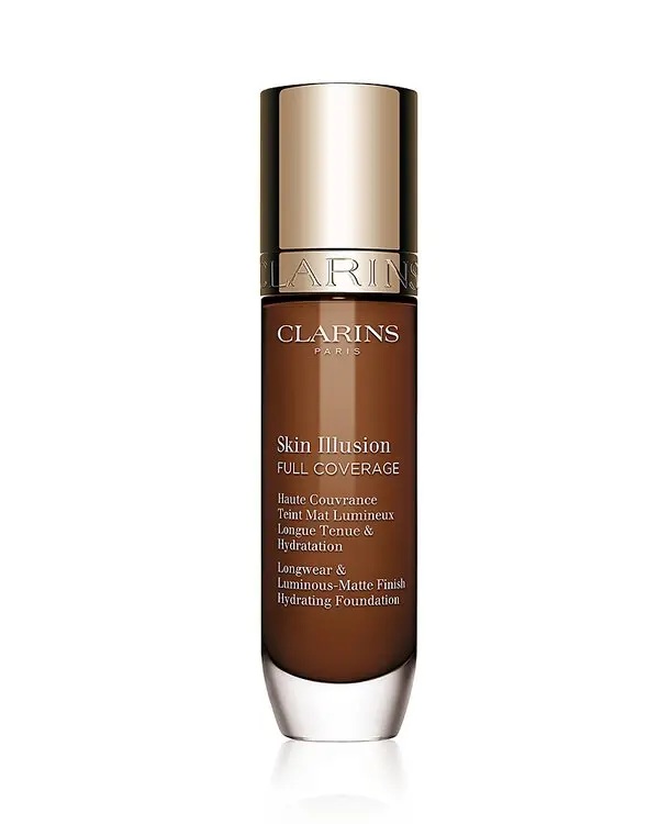 Clarins Skin Illusion Longwear Full Coverage Foundation 1 Oz - .c (deep Espresso With Cool Undertones)