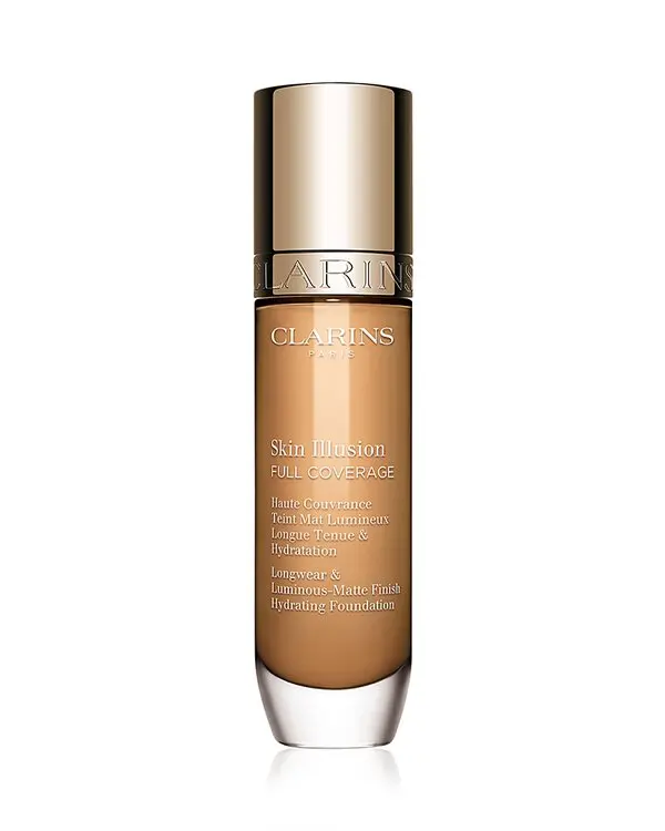 Clarins Skin Illusion Longwear Full Coverage Foundation 1 Oz - .w (medium Beige With Warm Undertones)
