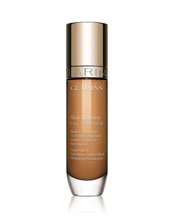 Clarins Skin Illusion Longwear Full Coverage Foundation 1 Oz - C (medium-deep Brown With Cool Undertone