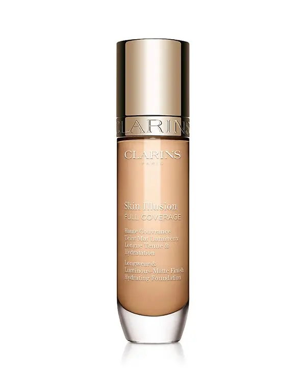 Clarins Skin Illusion Longwear Full Coverage Foundation 1 Oz - N (light Rosy Beige With Neutral Underto