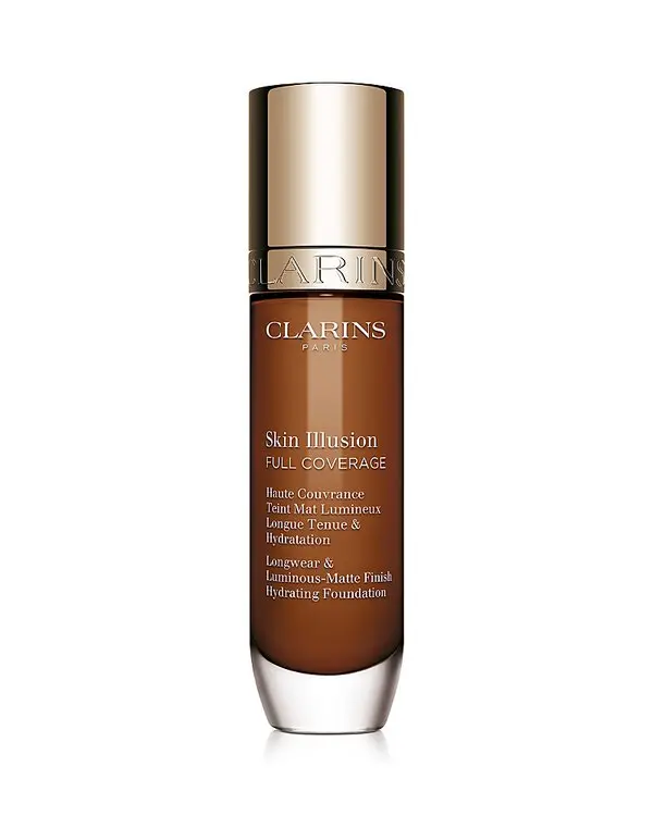 Clarins Skin Illusion Longwear Full Coverage Foundation 1 Oz - W (deep Mahogany With Warm Undertones)