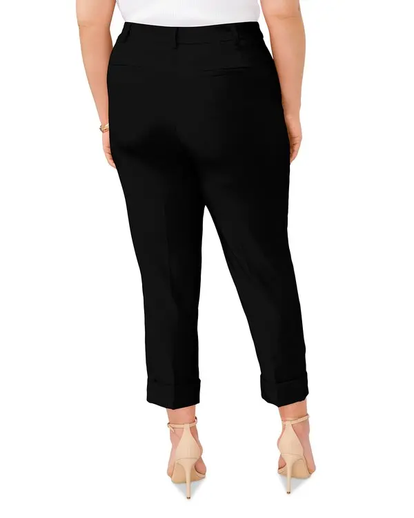 Vince Camuto Plus Wide Cuff Cropped Trousers
