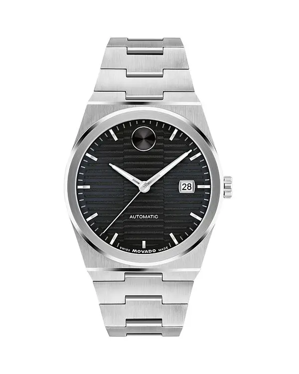 Movado Quest Watch, 39mm - Black/silver