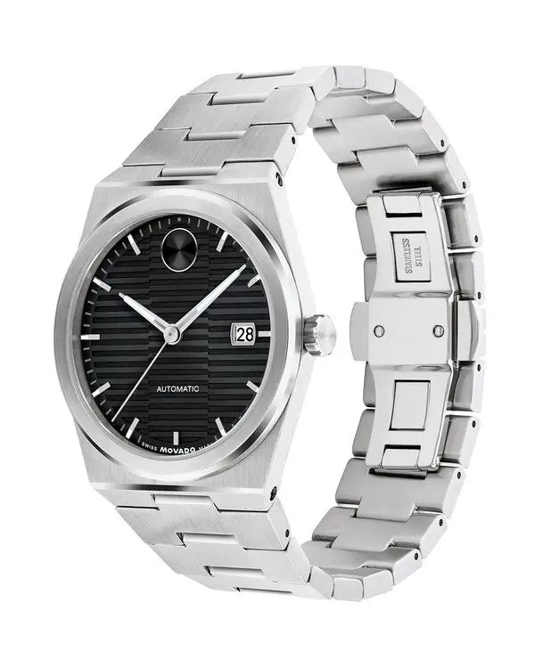 Movado Quest Watch, 39mm - Black/silver