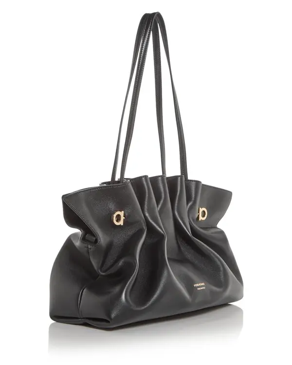 FERRAGAMO Soft Leather Shoulder Bag