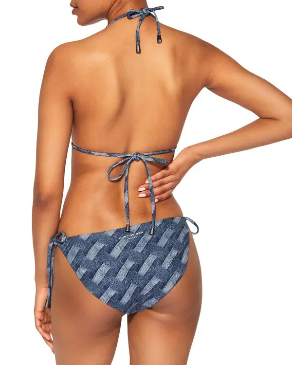 Kurt Geiger Kensington Triangle Bikini Top - Navy