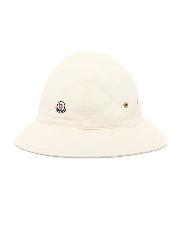 Moncler Quilted Bucket Hat - Cream